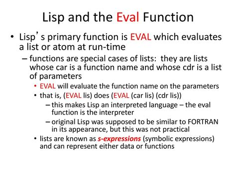 functional languages early in ai research there was a need for symbolic computing handling