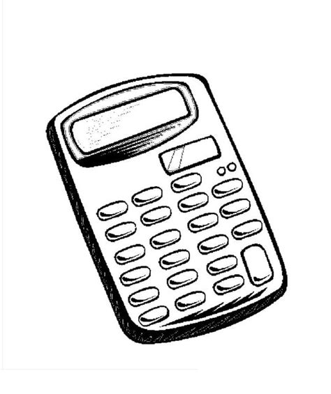 Desenhos De Calculadora Para Colorir Pintar E Imprimir ColorirOnline