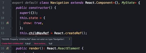 reactjs typescript linting error ref does not exist on component stack overflow