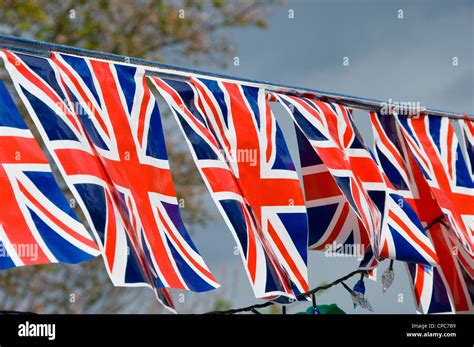 Close Up Of Union Jack Jacks Flag Flags England UK United Kingdom GB
