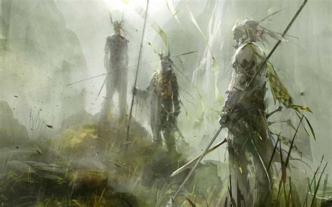 1014135 Trees Fantasy Art Hero Dragon Warrior Loneliness Spear