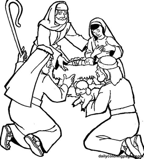 Shepherds And Angels Coloring Pages At Getcolorings Free