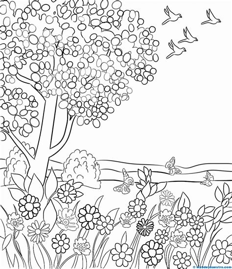 Paisajes Primavera Para Colorear Colorear Im Genes The Best Porn Website