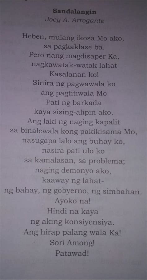 Panuto Sumulat Ng Tula Na Hindi Bababa Sa Dalawang 2 Saknong At