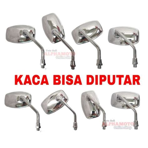 Promo SPION KOTAK CHROME KLASIK RETRO W175 SCOOPY FINO FAZZIO CLASSIC