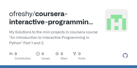 github ofreshy coursera interactive programming python my solutions to the mini projects in