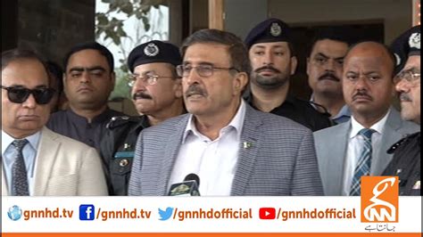 Live Caretaker Minister Sindh Haris Nawaz Media Talk Gnn Youtube