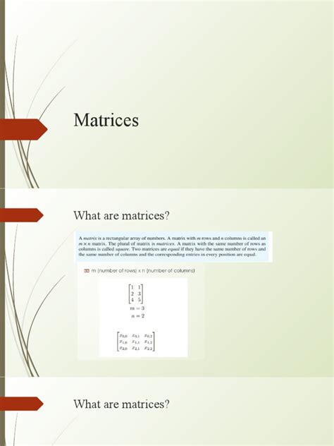 matrices pdf