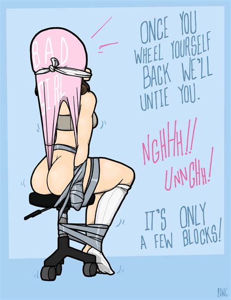 Rule 34 Atomic Wedgie Bondage Chair Chair Wedgie Dialogue Digitalwedgieart Gag Offscreen