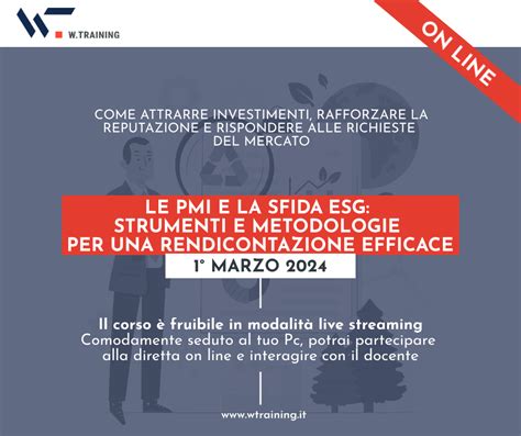 LE PMI E LA SFIDA ESG STRUMENTI E METODOLOGIE PER UNA RENDICONTAZIONE
