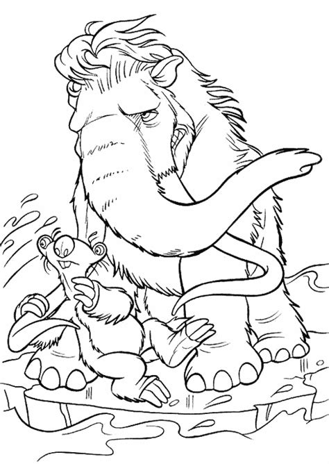 Dessins Gratuits à Colorier Coloriage Age De Glace à imprimer