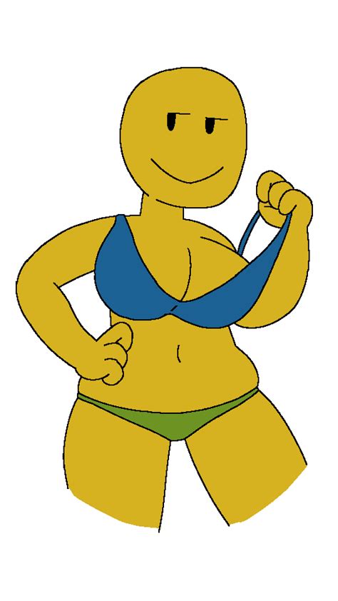 Rule 34 Anthro Bra Breasts Noob Png Roblox Roblox Noob Smile Undressing Video Games Yellow
