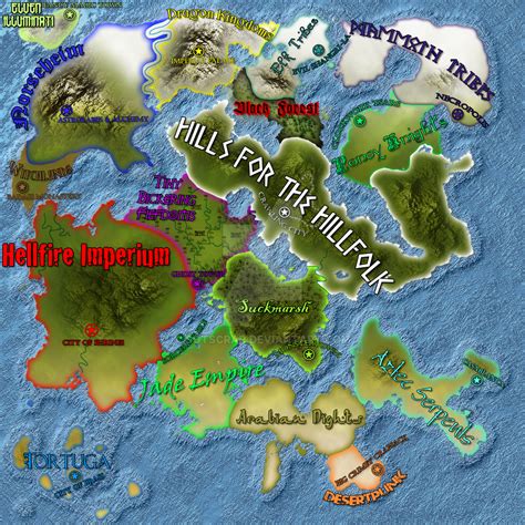 Mash Up Of The Only Fantasy Map You Ll Ever Need By SgtScrap On