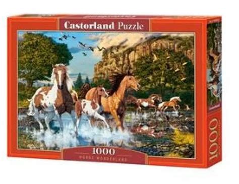 Puzzle 1000 elementów Konie Castorland