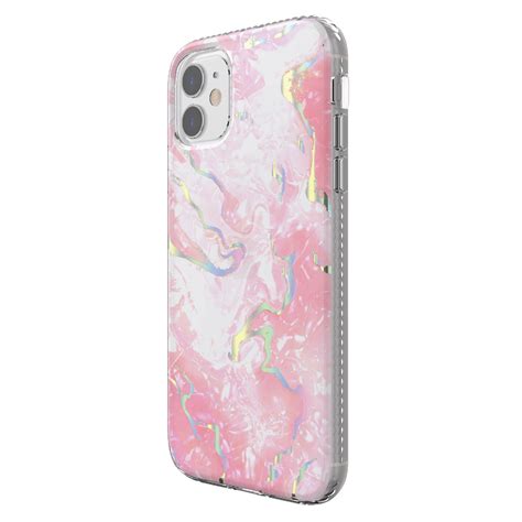 Onn Phone Case For IPhone 11 IPhone XR Pink Pearlescent Swirl