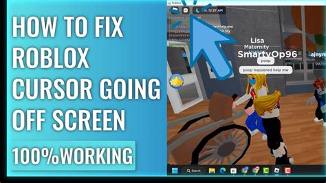 ROBLOX CURSOR GOING OFF SCREEN PROBLEM NEW FIX How To Fix Roblox