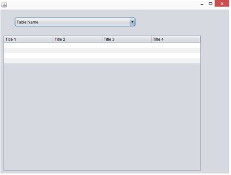Java Retrive Different Tables From Sqlite Database And Show In