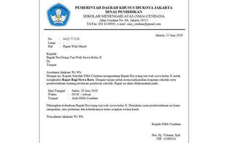 7 Contoh Surat Dinas Resmi Pemerintah Perusahaan Otosection