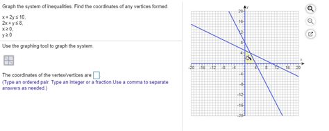 solved graph the system of inequalities find the