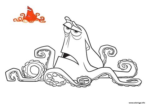 Coloriage Hank Et Dory Avec Nemo Dessin Nemo à imprimer