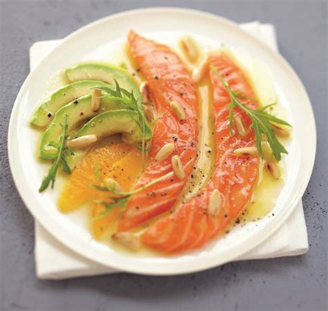 votre recette du jour Salade de saumon mariné aux agrumes