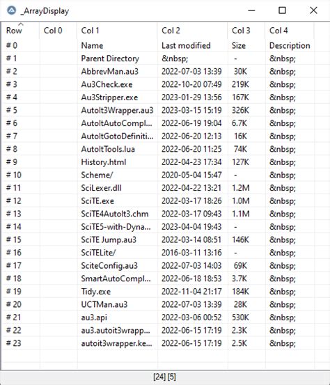 Html File List To Array Autoit General Help And Support Autoit Forums