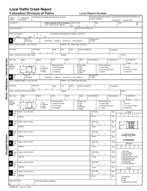 Police Report Template Google Docs