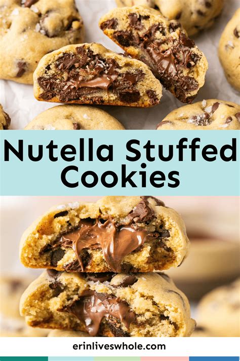 Nutella Stuffed Chocolate Chip Cookies Recipe