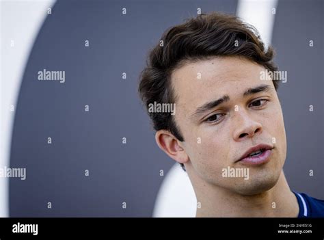 BAHRAIN Nyck De Vries AlphaTauri Addresses The Press Upon Arrival