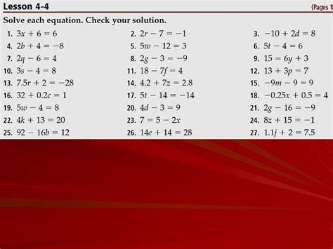 solving two step equations ppt download