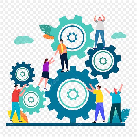 Teamwork Illustrations Clipart Transparent PNG Hd Green Teamwork