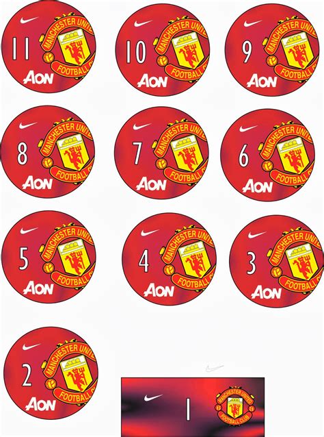 Botão de Mesa F C Escudos para Futebol de Mesa Botão MANCHESTER UNITED