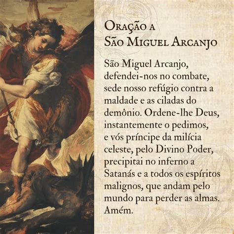 Oracao De Sao Miguel Arcanjo