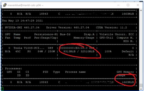 nvidia smi shows high global memory usage but low in the only process cuda programming and
