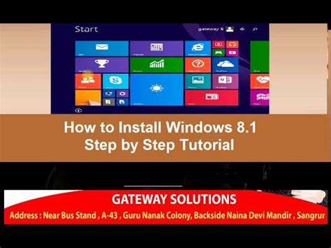 How To Install Windows 8 1 Step By Step Tutorial YouTube