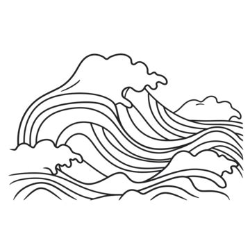 Croquis De Vague Japonaise Png Images Vecteurs Et Fichiers Psd