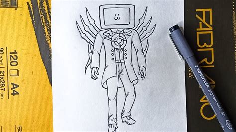 HOW TO DRAW TITAN TV MAN SKIBIDI TOILET YouTube