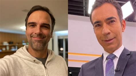 Tadeu Schmidt no BBB a César Tralli no Jornal Hoje