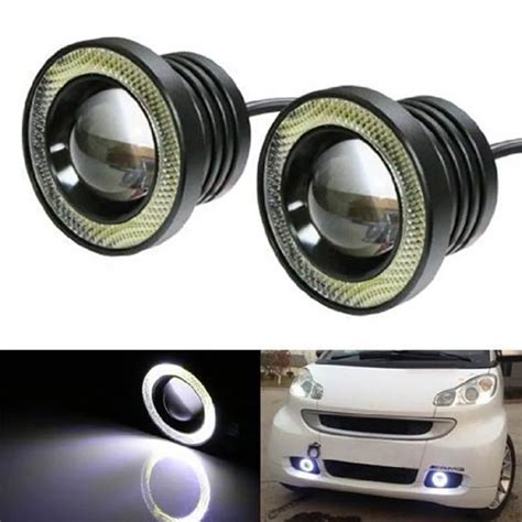Car 1 Set 3 5 3 0 2 5 Inch COB Angel Eyes Fog Lights Led Car Headlight
