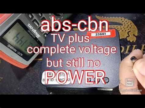 Abs Cbn Tv Plus Repair Complete Voltage But Still No Power Easy