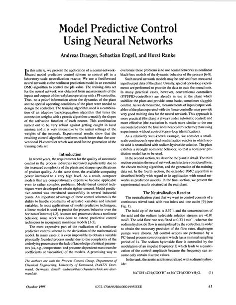 pdf model predictive control using neural networks
