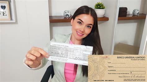 Así Manifiesto Dinero Cheque de la abundancia YouTube