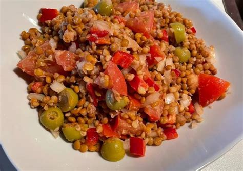 Ensalada De Lentejas Receta De Maria Cookpad