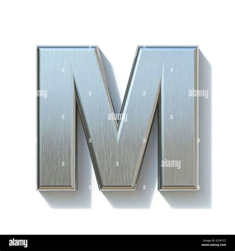 Letra m plateada 3d Imágenes recortadas de stock Alamy