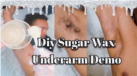 DIY Sugar Wax On Armpits That Have Never Been Waxed YouTube