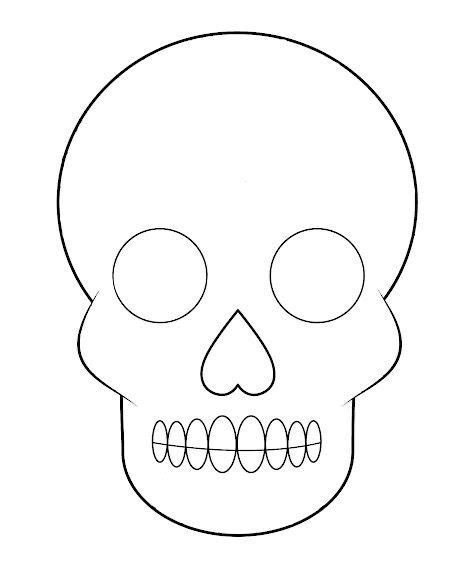 A Drawing Of A Skull With Teeth