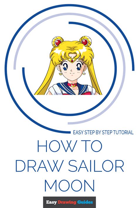 How To Draw Sailor Moon Really Easy Drawing Tutorial Easy Drawings