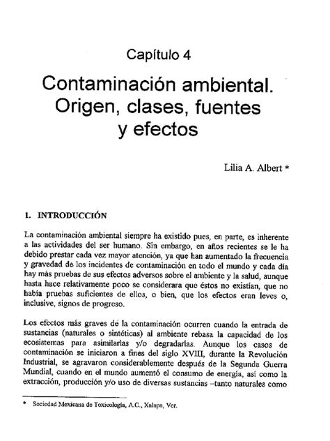 Pdf Contaminaci N Ambiental Del Origen Al Efecto Dokumen Tips