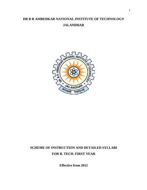 PDF DR B R AMBEDKAR NATIONAL INSTITUTE OF TECHNOLOGY JALANDHAR