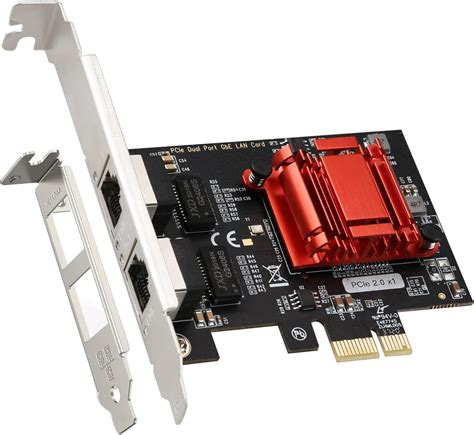 Carte réseau Gigabit PCIe à Deux Ports Adaptateur Ethernet Gigabit PCI